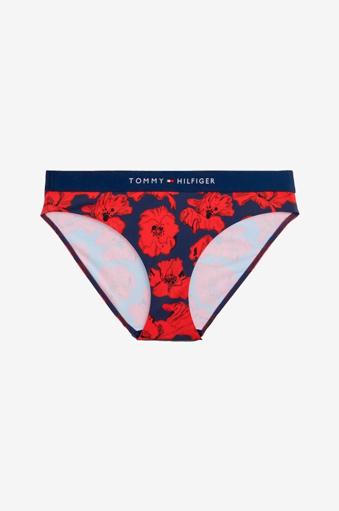Tommy Hilfiger Bikinitruse Classic Bikini Print Rød » Best Pris på ...