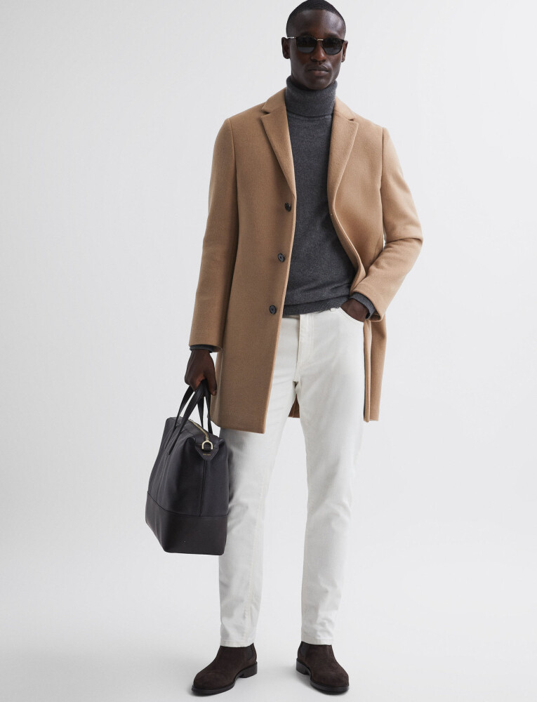 Reiss Gable Beige L » Best Pris på Prisradar.no
