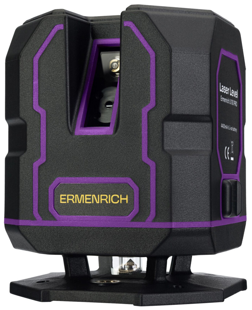 Ermenrich PLUS LV30 Krysslaser 360 Grader Horisontal 30 m Rekkevidde ...