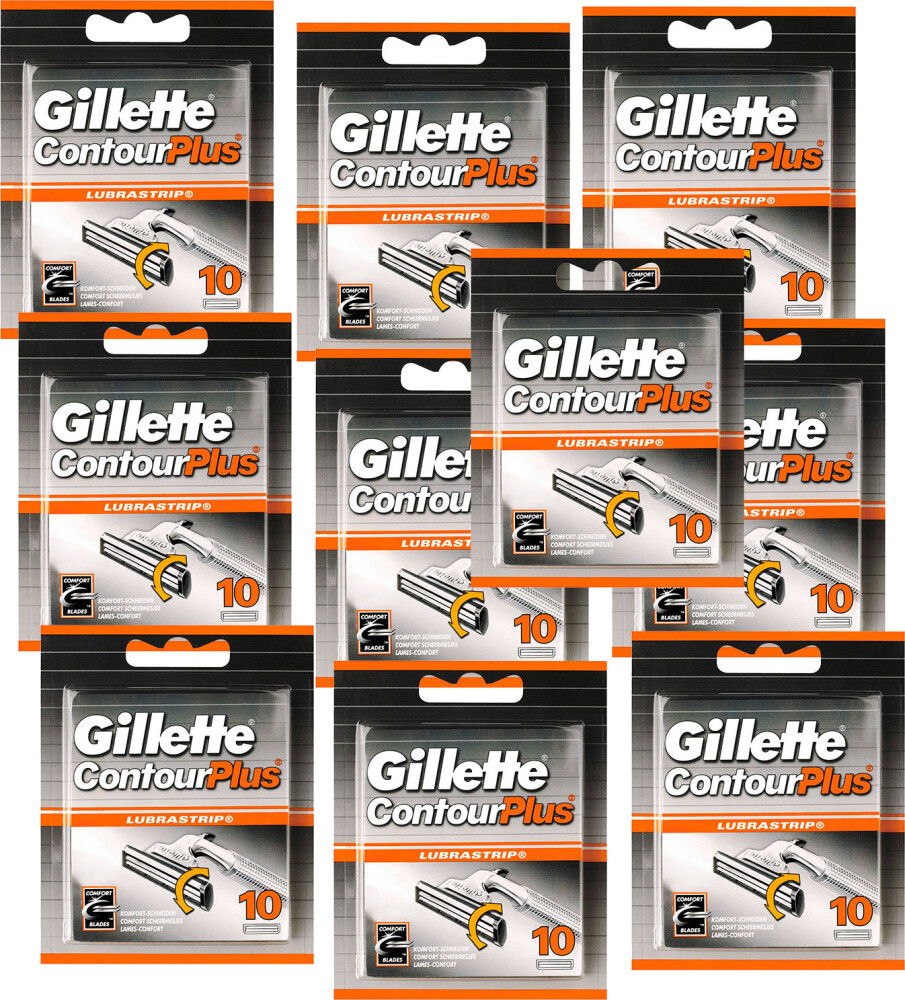 Gillette Barberblad 100 pcs. Contour Plus 10 x 10 pcs. » Best Pris på ...