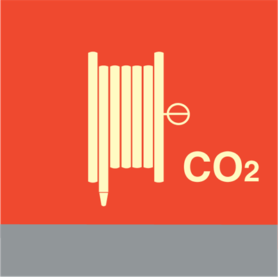 Jo Safety Fire hose and nozzle CO2 IMO Control sign 104123 » Best Pris ...