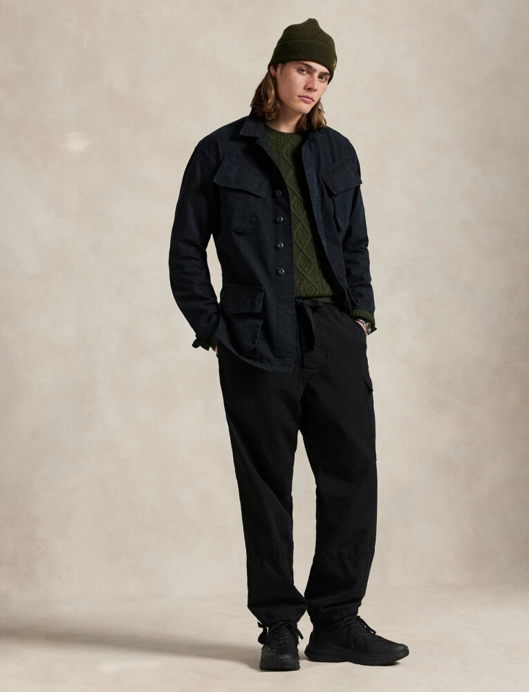 Polo Ralph Lauren Ripstop Utility Overshirt - Black - XL » Best Pris på ...