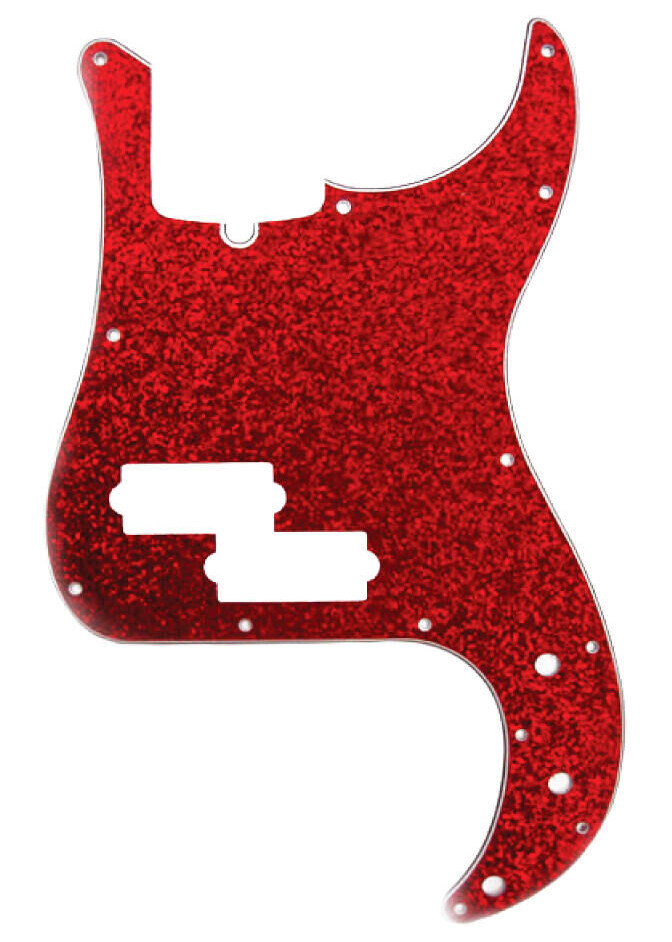 D'Andrea P-Bass Pickguard Rød Sparkle » Best Pris på Prisradar.no