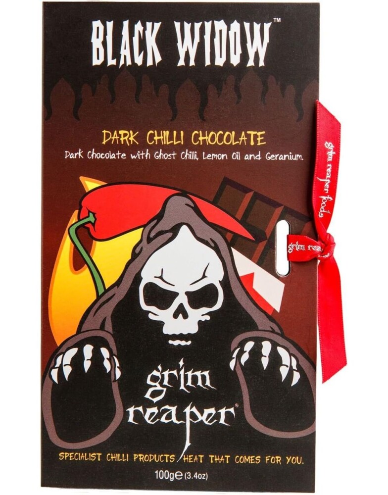 Grim Reaper Hellraiser Ekstremt Sterk Mørk Sjokolade med Ghost Pepper ...