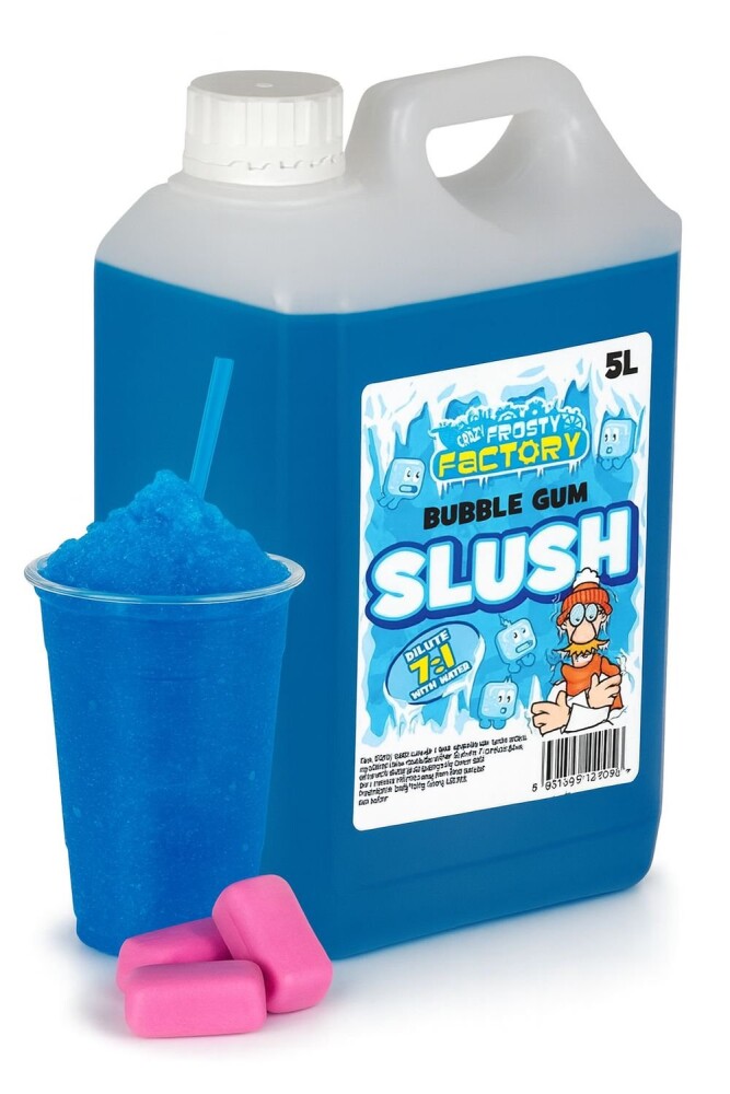 Blue Bubblegum Slush Konsentrat 40 liter Ferdig Slush Crazy Factory ...