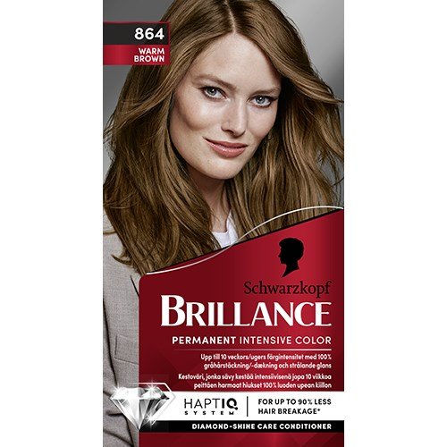 Schwarzkopf Brillance Hair Color 864 Warm Brown » Best Pris på Prisradar.no