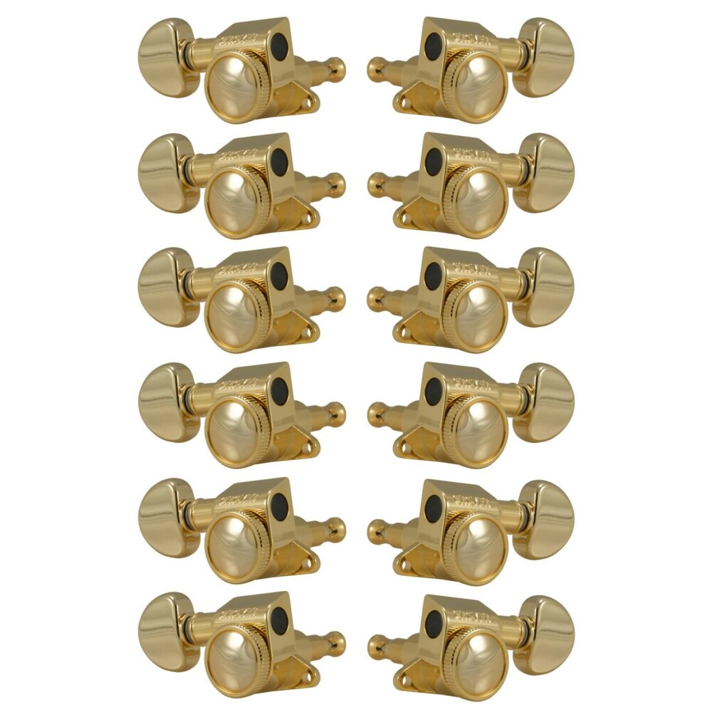 Grover 505g12 Mini Roto-Grip Locking 12-String Guitar Machine Heads, 6 ...
