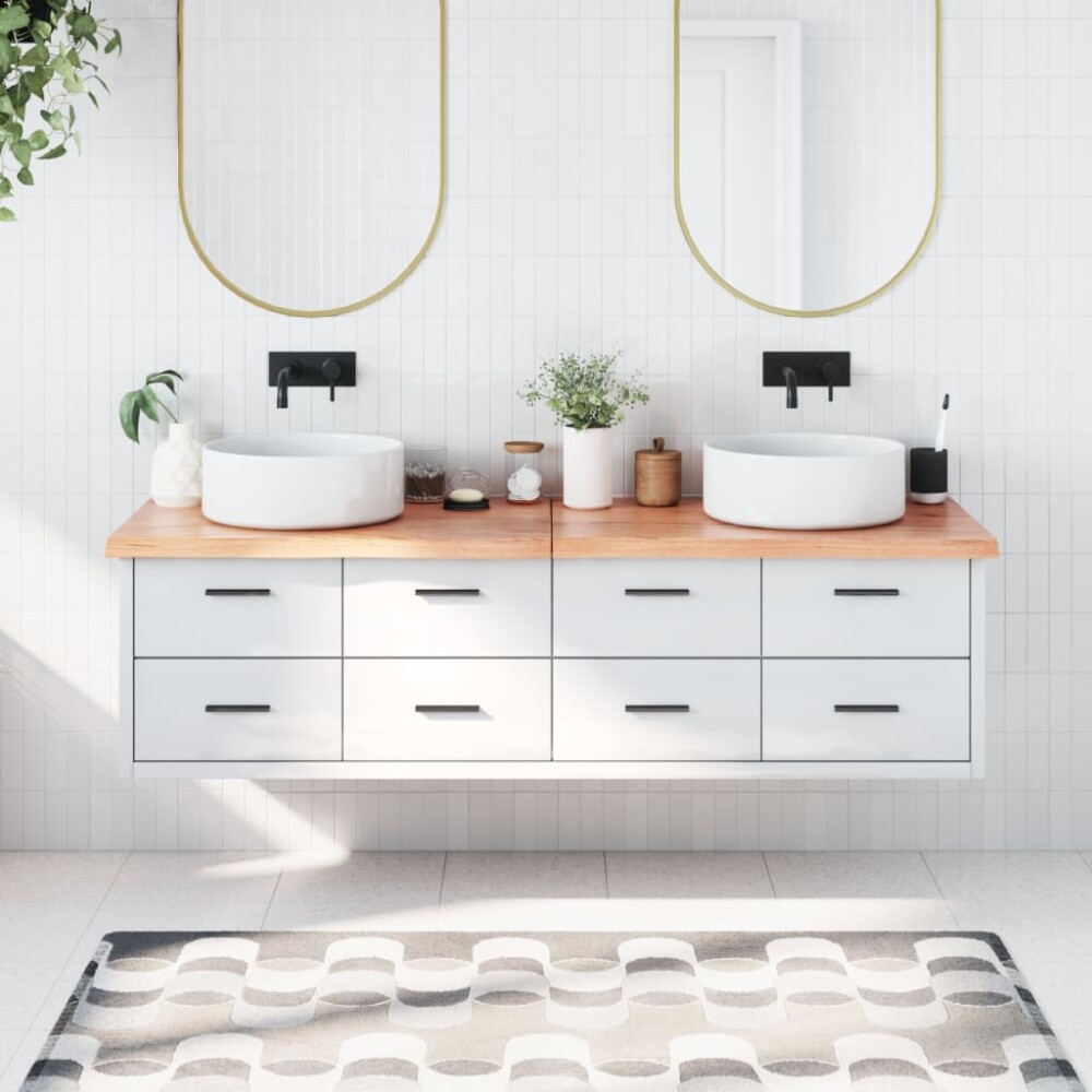 Benkeplate til bad lysebrun 180x60x 2-4 cm behandlet heltre » Best Pris ...