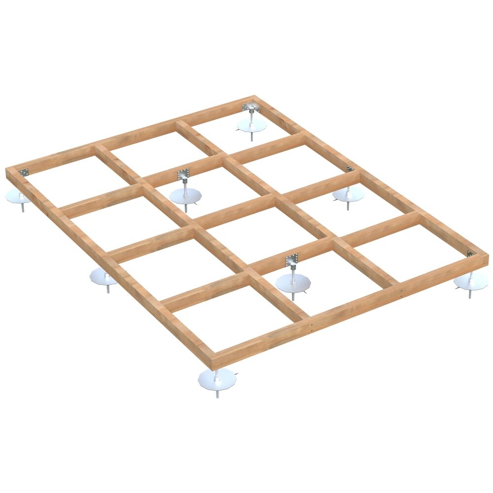Palmako Bjelkelag Med Log-Foot 2,4x1,8m Fundament-Sett For Boder Og ...