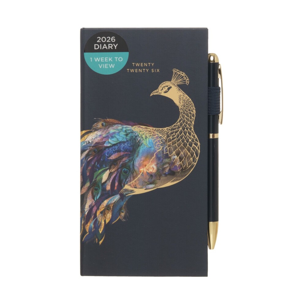 Whsmith Kalender 2026 Slim Peacock M/penn » Best Pris på Prisradar.no