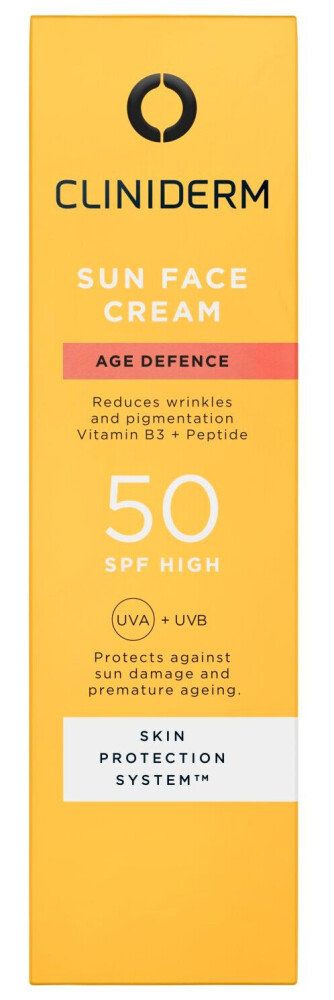 Cliniderm Age Defence Solkrem SPF 50 for Ansiktet - 40 ml » Best Pris ...