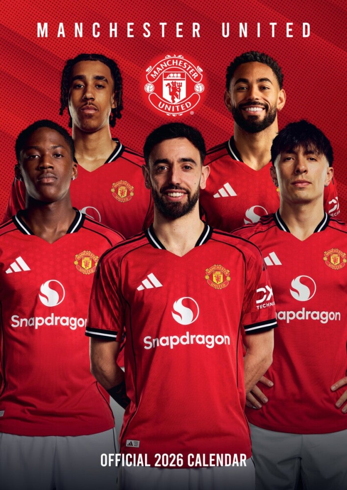 Flame Tree Kalender 2026 Da Manchester United A3 » Best Pris på ...