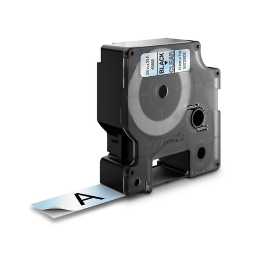 Dymo Tape D1 19mm Svart/transparent » Best Pris på Prisradar.no