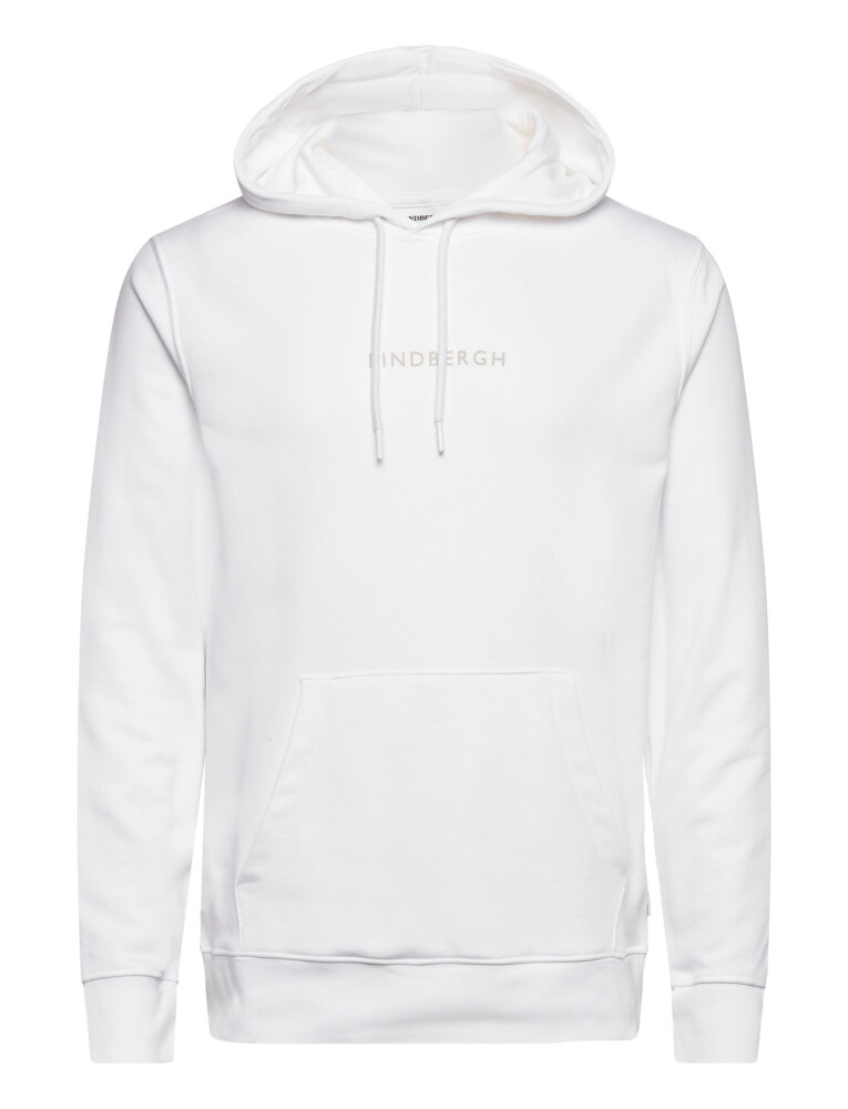 Lindbergh Logo Chest Print Hoodie Sweat White S » Best Pris på Prisradar.no