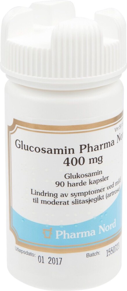 Pharma Nord 400 mg glucosamin kapsler 90 stk. » Best Pris på Prisradar.no